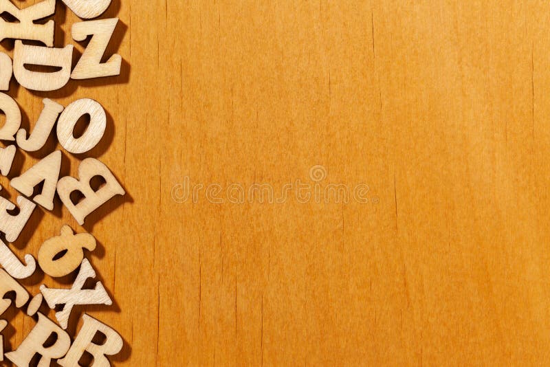 Background with Wood Letters Stock Photo - Image of grammar ...