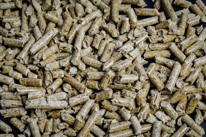 Background with Wood Pellets for Heating Stock Image - Image of flame ...