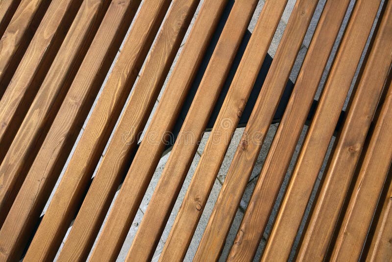 Background of Wooden Strips on the Bench Surface Stock Photo - Image of ...