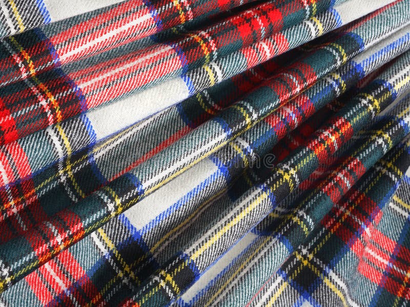 Pleated Scottish Tartan Skirt Stock Photo - Image of tourism, pleats ...