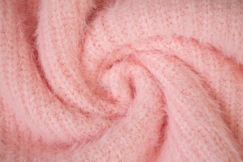 Background of Woolen Knitted Pink Warm Sweater Top View Stock Photo ...
