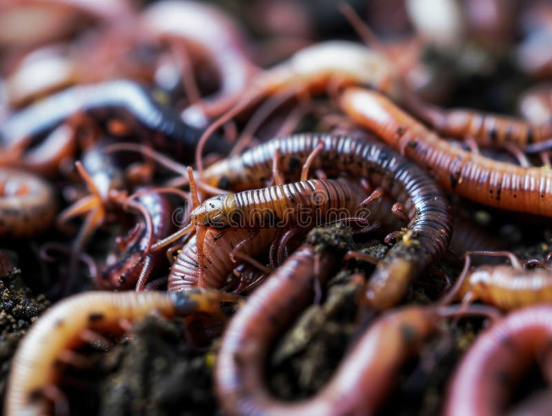 Background of Worms Extremely Closeup. Stock Image - Image of breeding ...