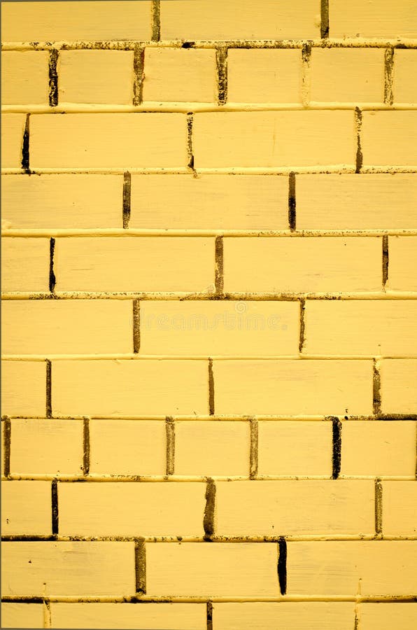 Background of Yellow Brick Wall Stock Image - Image of brickwork, aging ...