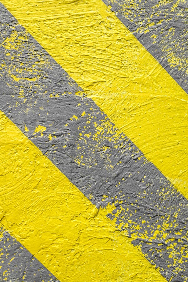 Background, Yellow-gray Warning Stripes. Warning of Danger. Vertical ...