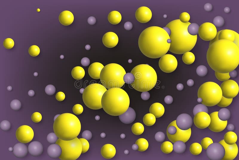 Background of Yellow and Lilac Vector Balloons, Design Element Stock ...