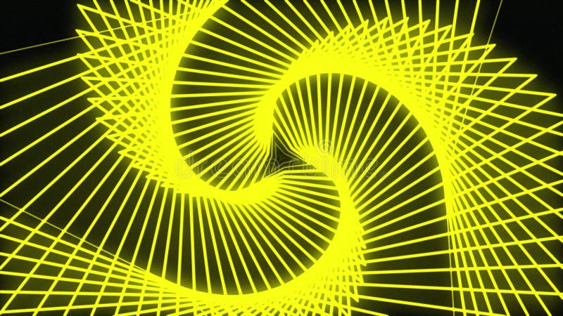Background of Yellow Lines Rotating Triangle Pattern. Stock Footage ...
