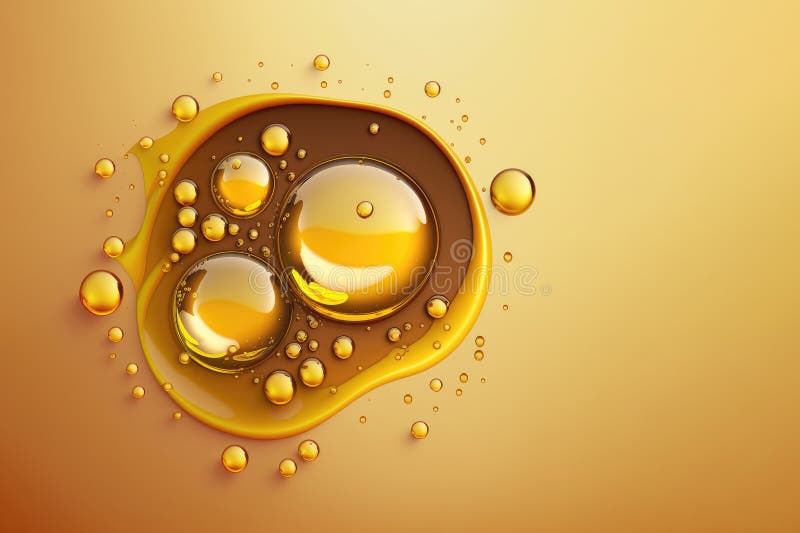 Background with Yellow Liquid Effect Stock Illustration - Illustration ...