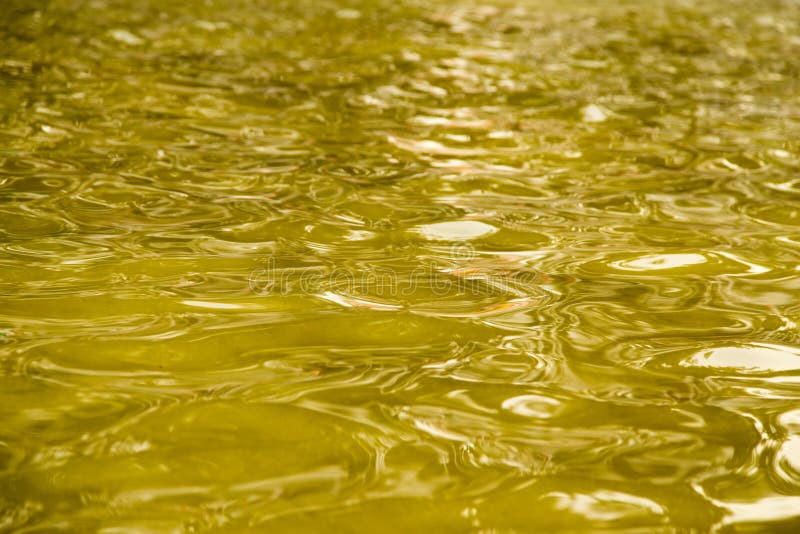 Background of Yellow Surface of the Water Stock Image - Image of smooth ...