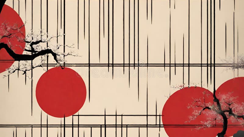Abstract Japanese Theme Background with Realistic Photography and High ...