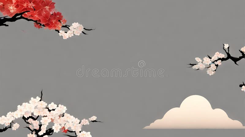 Abstract Japanese Theme Background with Realistic Photography and High ...
