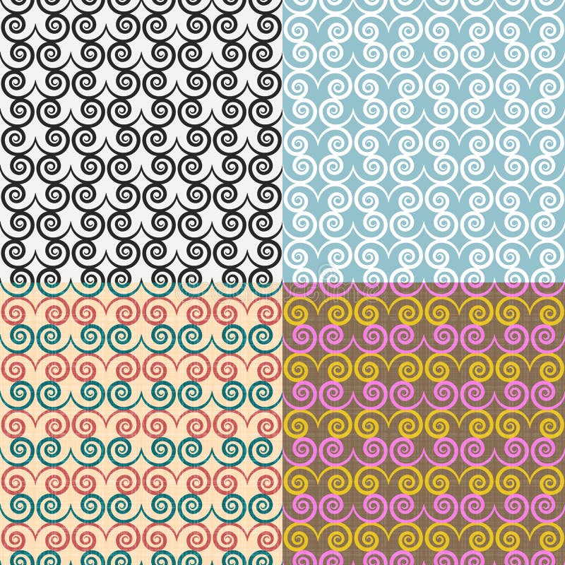 Backgrounds with Abstract Curls Stock Vector - Illustration of floral ...