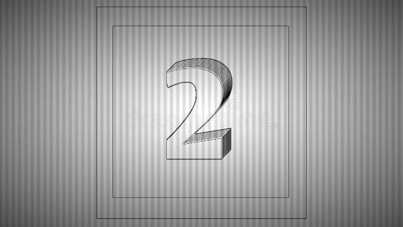 Animation 3d Numbers 1 To 3 To Open the Video Stock Footage - Video of ...