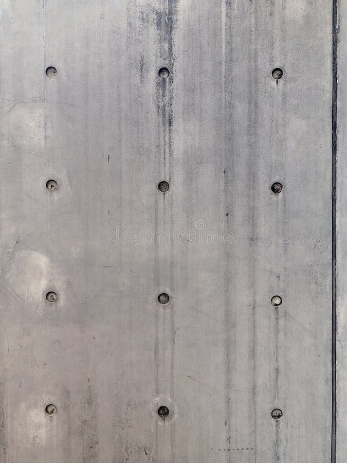 Gray Cement Wall with Rivets - Vintage Texture, Background Stock Image ...