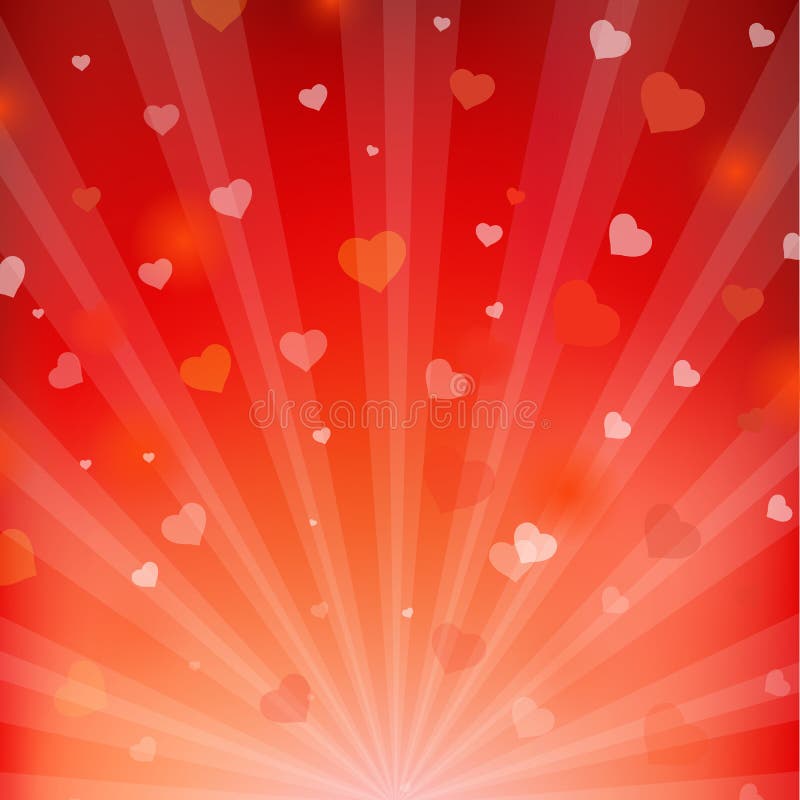 Backgrounds with Beams and Hearts Stock Vector - Illustration of ...