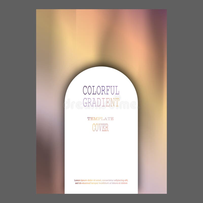 Backgrounds with a Colorful Gradient. Layout for the Cover, Brochure ...