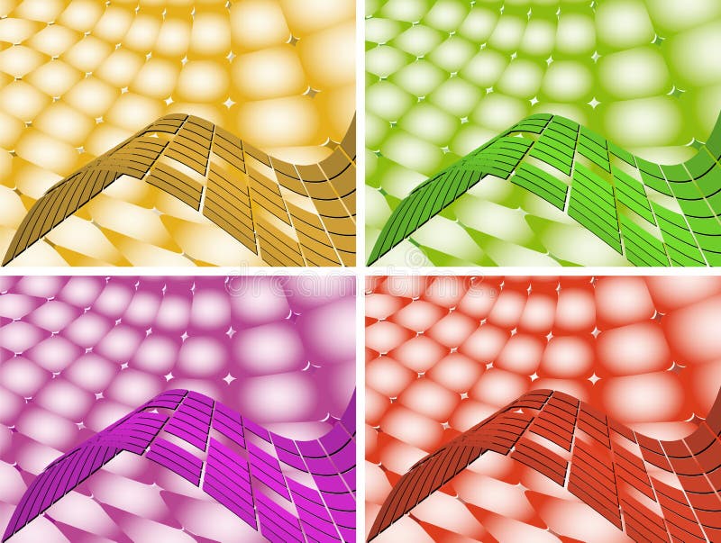 Backgrounds in a Colorful Performance Stock Vector - Illustration of ...