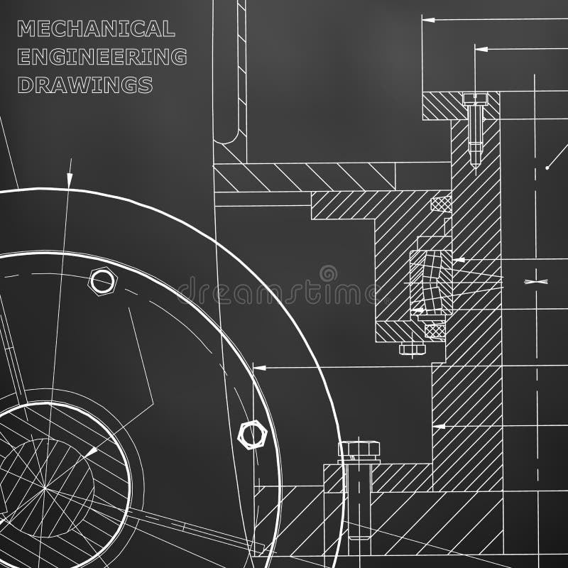 Technical Illustration. Mechanical Engineering. Technical Design Stock ...