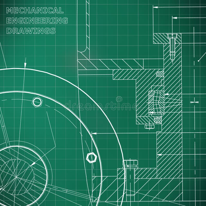 Backgrounds of Engineering Subjects. Technical Illustration Stock ...