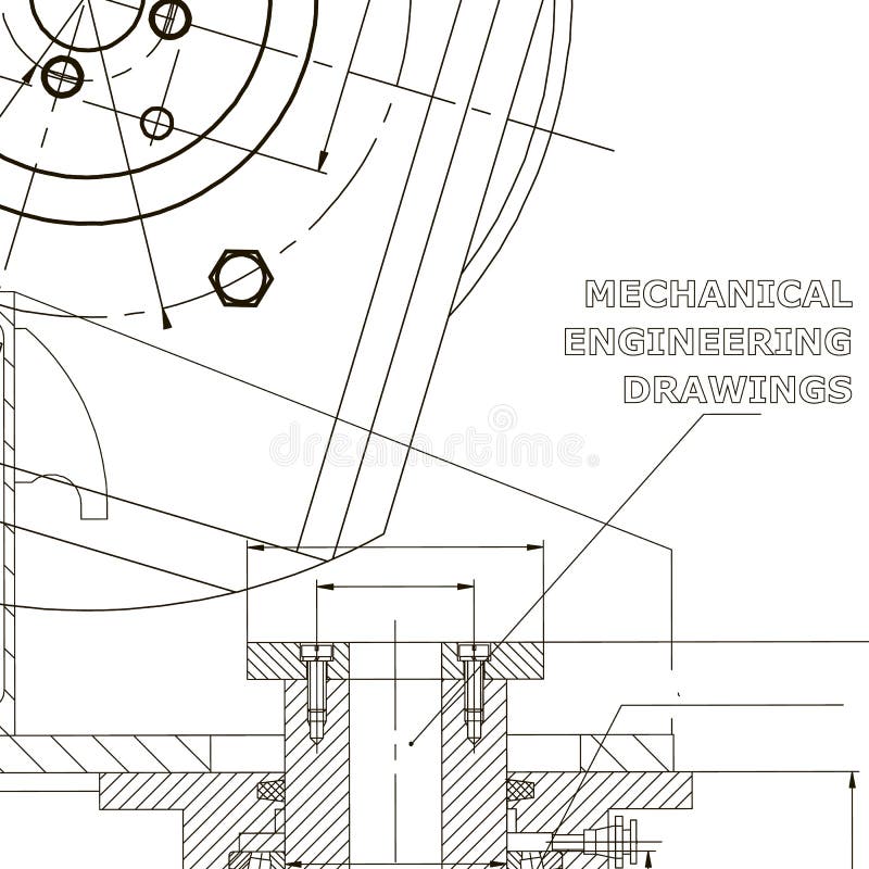 Backgrounds of Engineering Subjects. Technical Illustration Stock ...