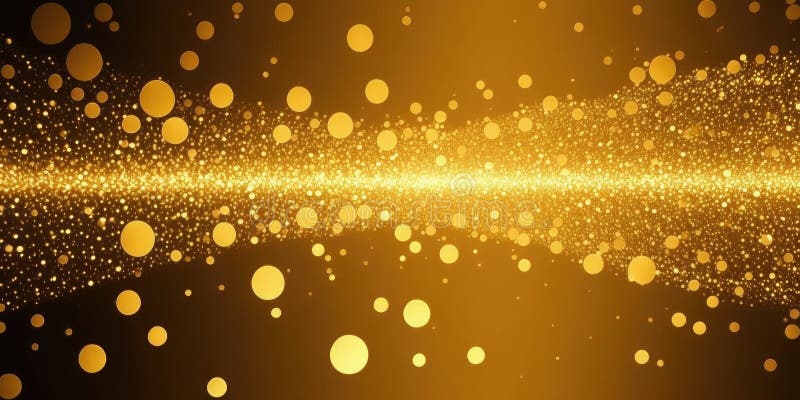 Backgrounds of Glowing Abstract Golden Lights. Generative Ai Stock ...