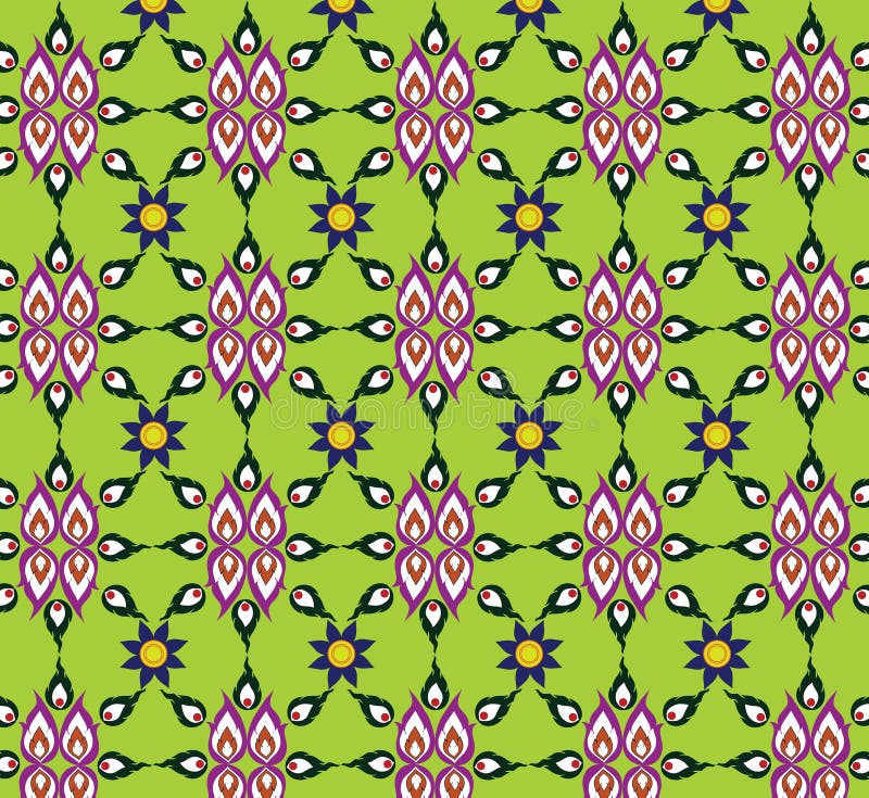 Backgrounds Green Color Pattern Seamless Texture Stock Illustration ...