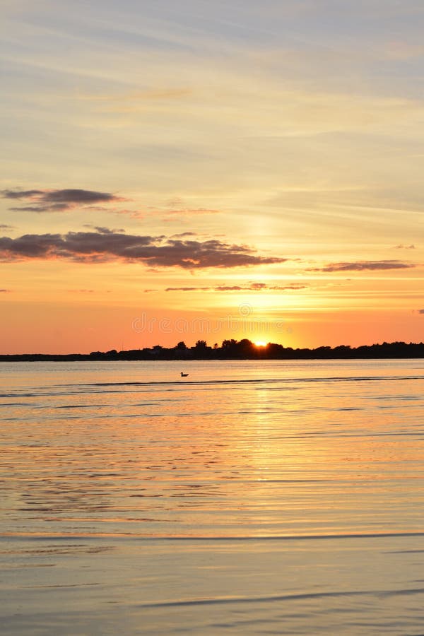 Backgrounds on Ocean Sunset in July Stock Photo - Image of mountain ...