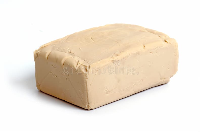 Backhefe Lokalisiert Auf Weiß Stockbild - Bild von komprimiert, bäcker ...