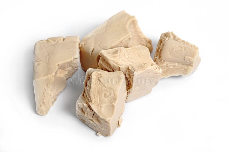 Backhefe Lokalisiert Auf Weiß Stockbild - Bild von komprimiert, bäcker ...