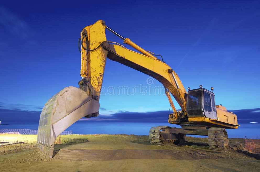 Backhoe stock photo. Image of backhoe, blade, ground - 22423448