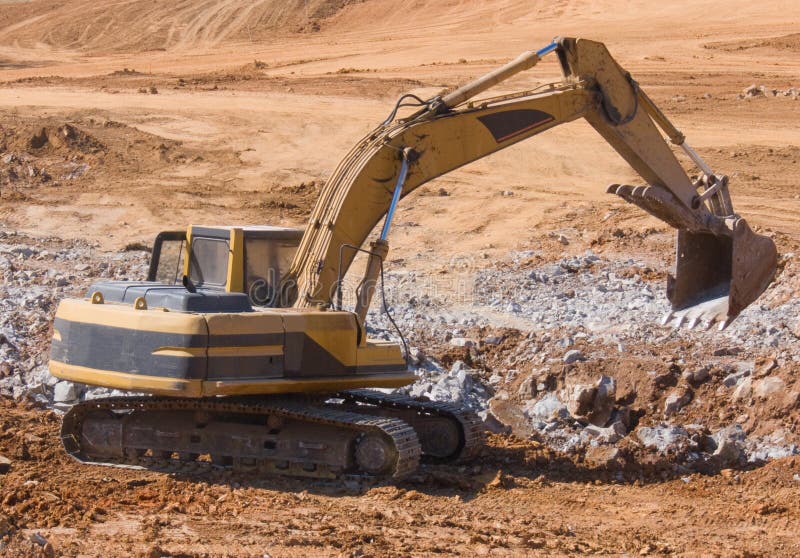 Backhoe stock image. Image of debris, earthmover, rubble - 3435161