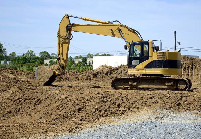 Backhoe stock image. Image of steel, metal, machine, gravel - 38161799