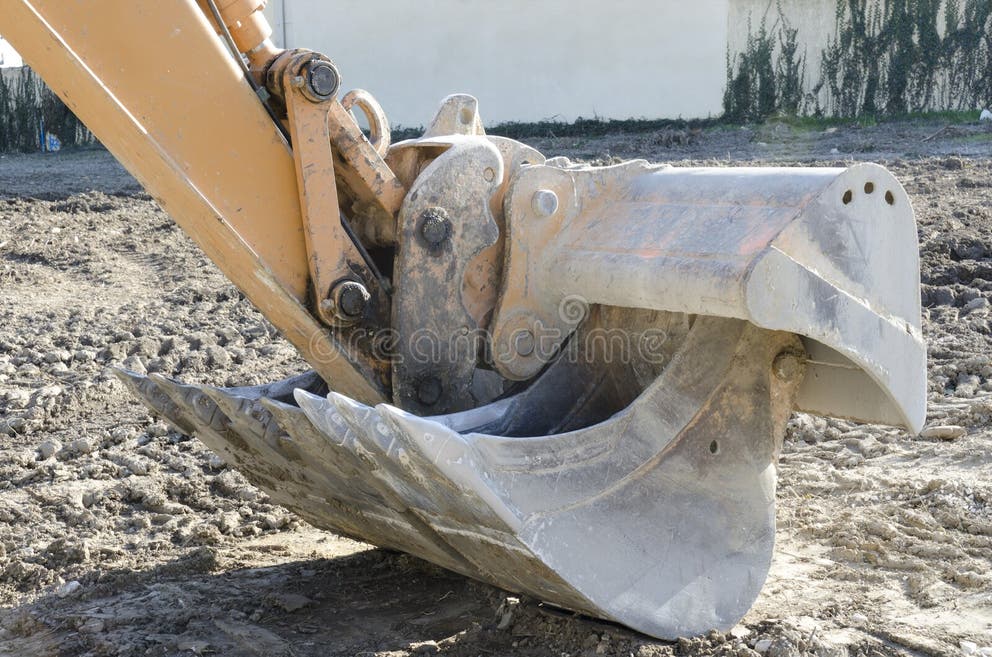Backhoe bucket stock image. Image of industrial, landscaping - 29508643