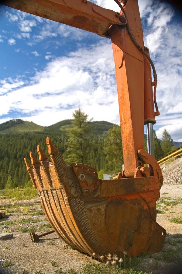 Backhoe bucket stock image. Image of digging, equipment - 6079543