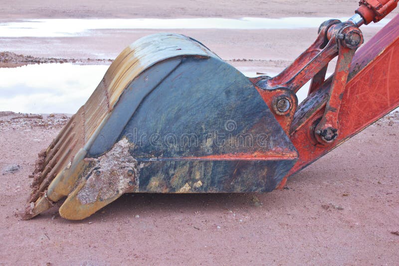 Backhoe Claw bucket stock image. Image of civil, heavy - 34202447
