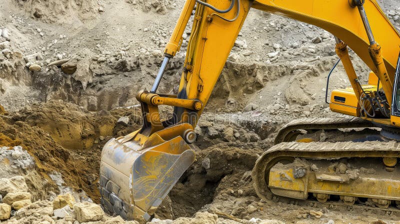 A Side View Reveals the Backhoe S Sleek Design, Blending Functionality ...