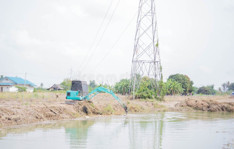 Backhoe stock photo. Image of building, pole, digger - 109491168