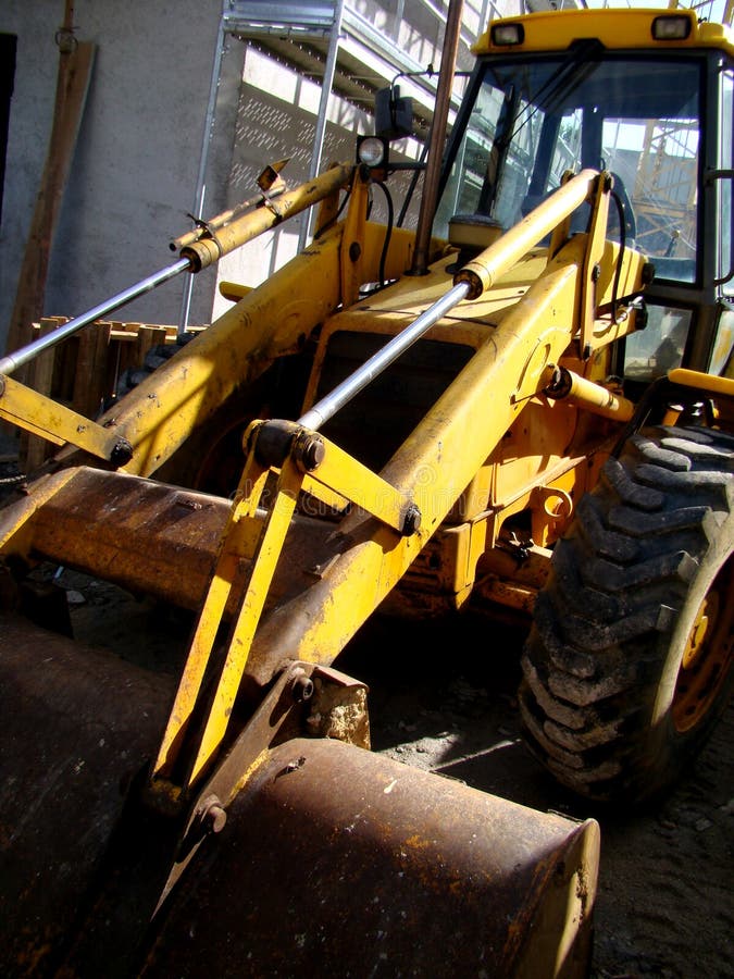 Backhoe loader stock photo. Image of equipment, facility - 655220