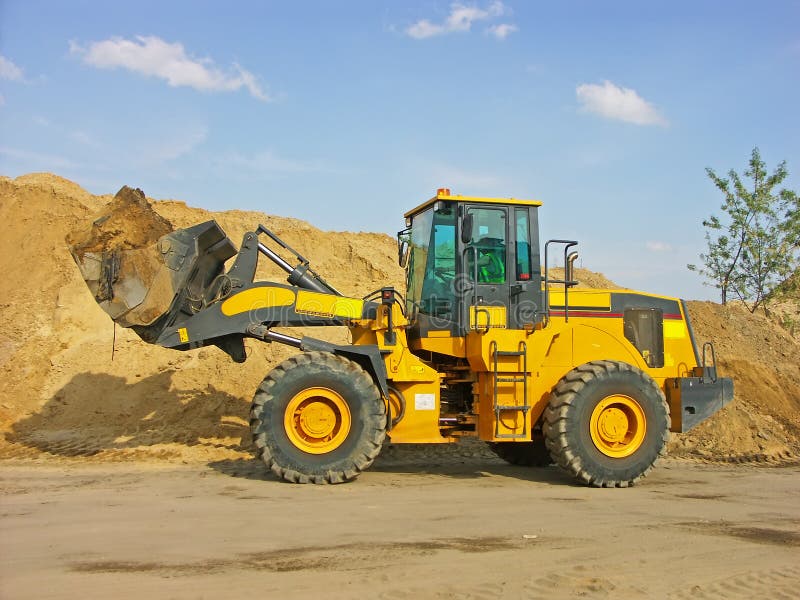 Backhoe loader stock photo. Image of bucket, digging, hydraulic - 811828