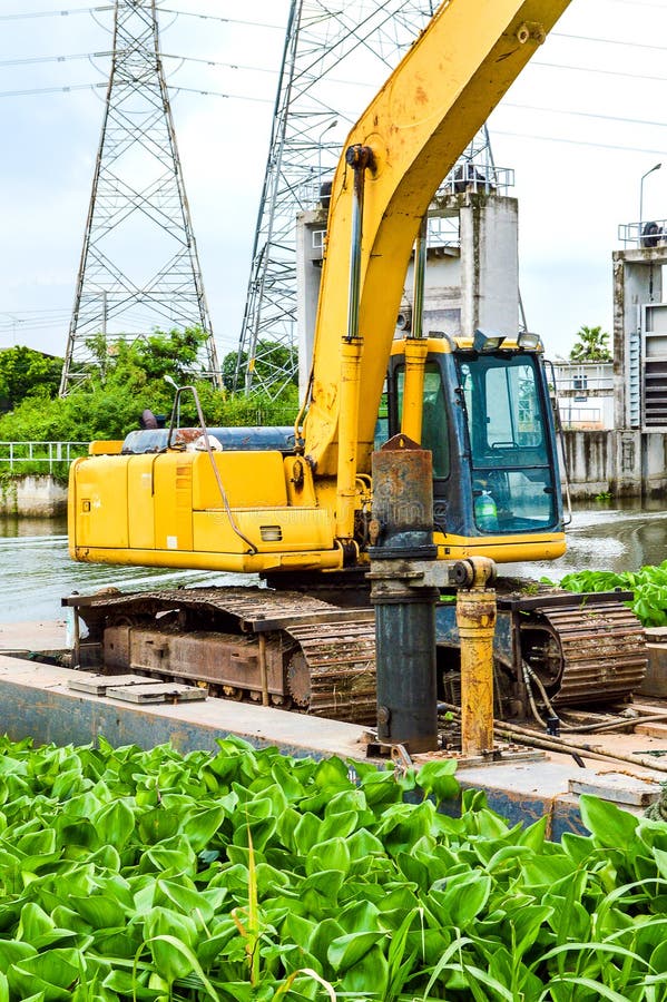 Backhoe loader stock image. Image of heavy, dredger, digger - 46831861