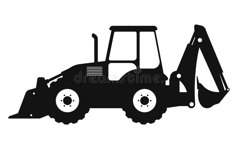 Backhoe Loader. Construction Machinery. Special Equipment. Vector ...