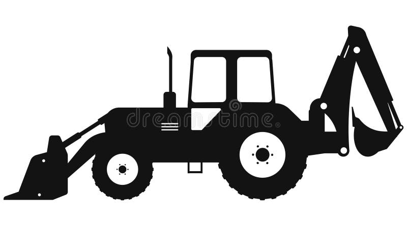 Backhoe Loader. Construction Machinery. Special Equipment. Vector ...