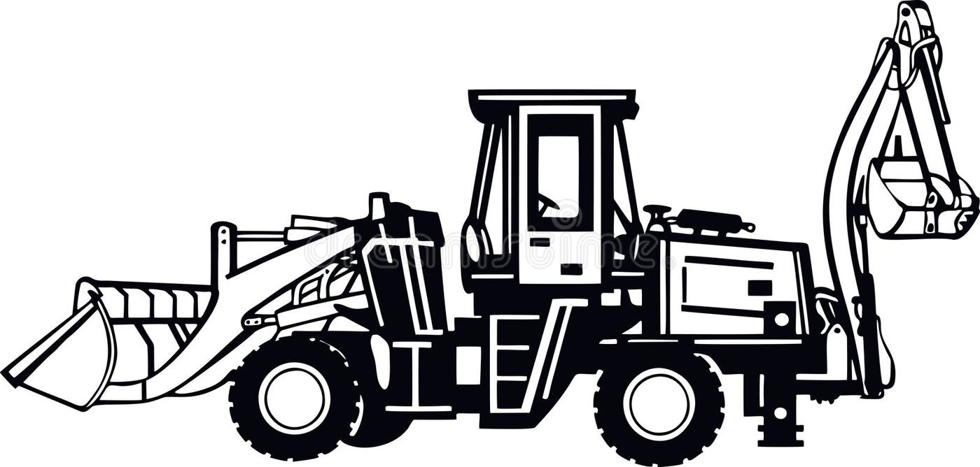 Backhoe Design Stock Illustrations – 5,505 Backhoe Design Stock ...