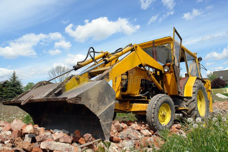 Backhoe loader stock image. Image of bucket, shovel, machine - 806477