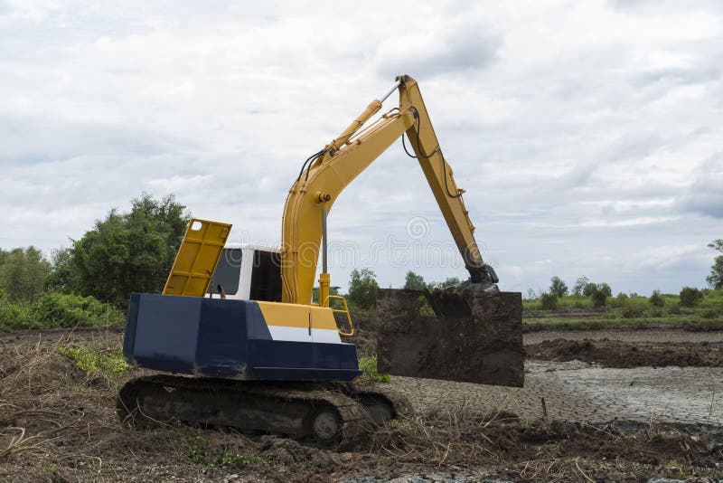 Backhoe Loader stock image. Image of dump, earth, duty - 41959471