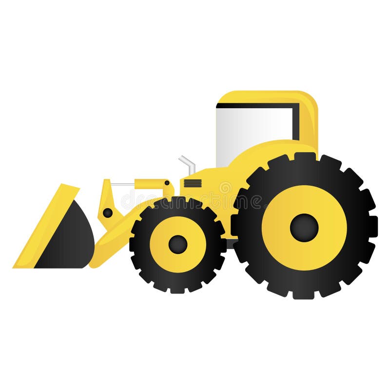 Backhoe design stock vector. Illustration of industrial - 24713226