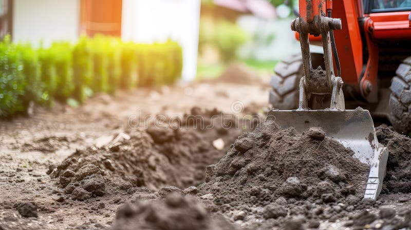 The Backhoe S Hydraulic System Hums with Power, Ready To Tackle Any ...