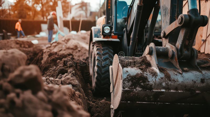 The Backhoe& X27;s Operator Uses the Machine& X27;s Versatility To Dig ...