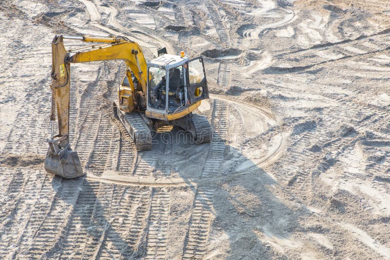 Backhoe stock image. Image of outdoor, excavating, quarry - 62454861
