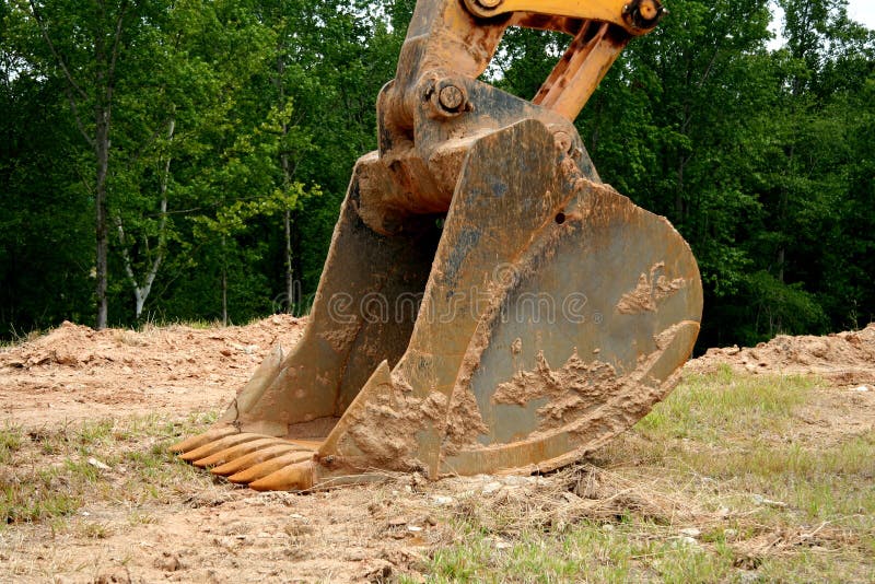 Backhoe scoop stock photo. Image of contract, back, landscape - 854286