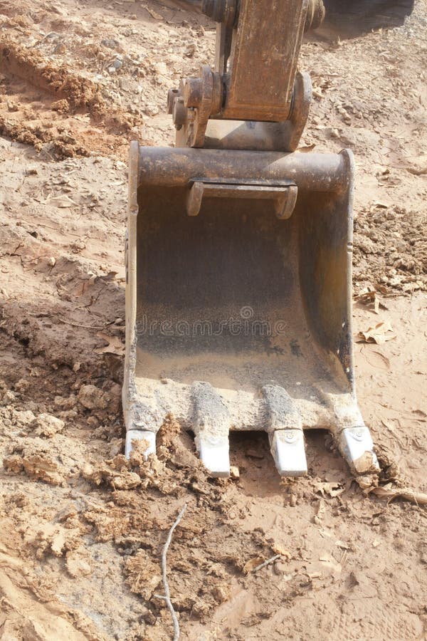 Backhoe Scoop stock photo. Image of equipment, industry - 39784124